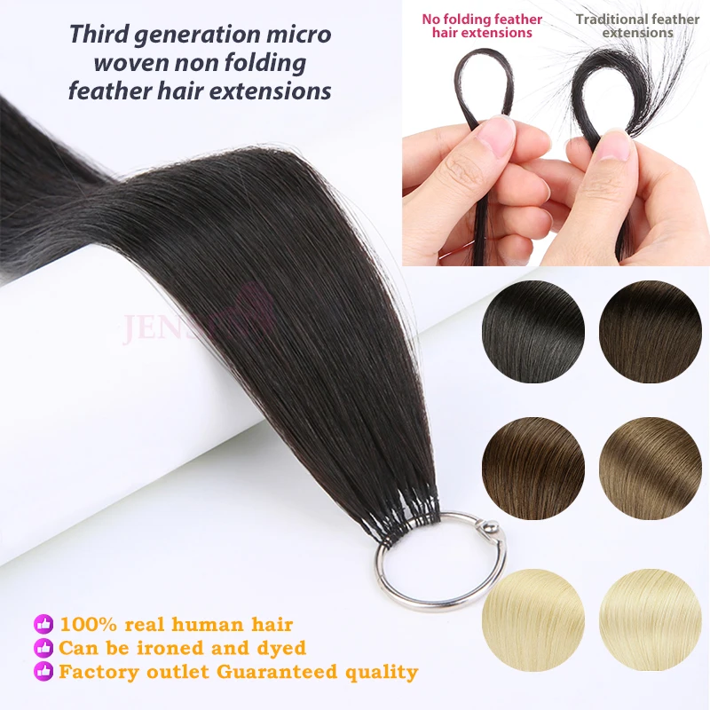 Third-Generation-Micro-Feather-New-Hair-Extensions-100-Human-Hair ...