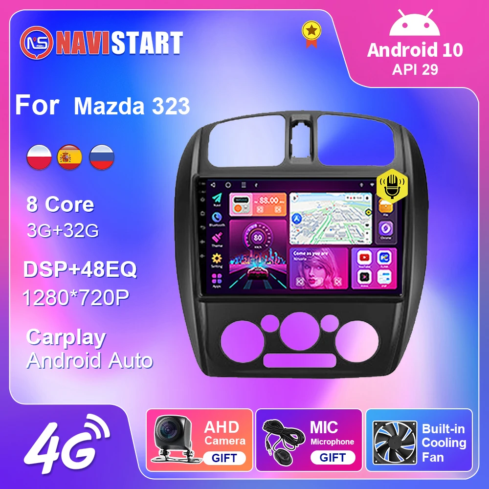 NAVISTART Radio con GPS para coche, reproductor con Android 10, sin DVD ...
