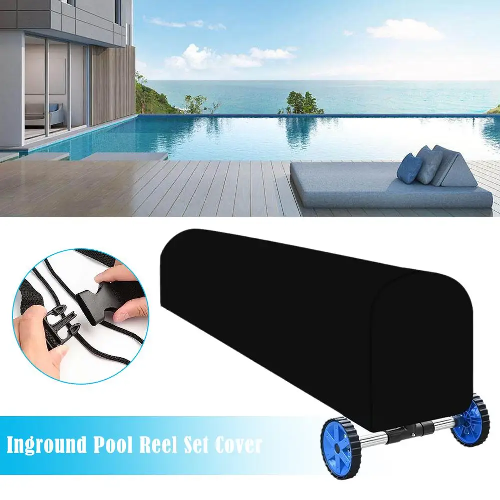 16-18-20-24FT-Inground-Pool-Reel-Set-Cover-Waterproof-Roller-Reel-Tools ...