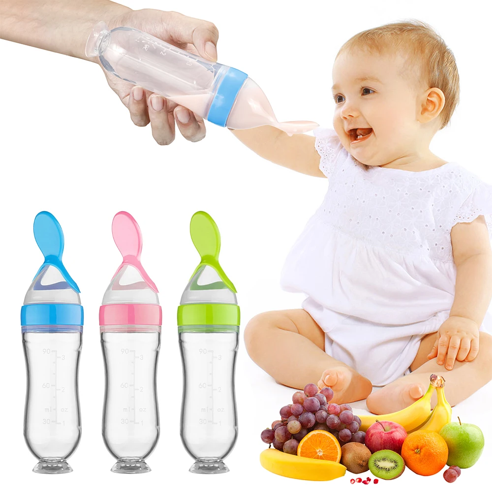 1PCS-Safe-Newborn-Baby-Feeding-Bottle-Toddler-Silicone-Squeeze-Feeding ...