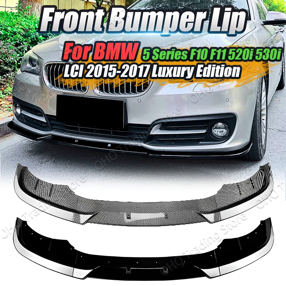Car-Front-Bumper-Splitter-Lip-For-BMW-5-Series-F10-F11-LCI-520i-530i ...