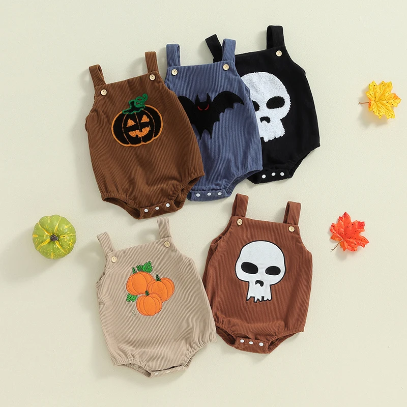 Newborn-Infant-Baby-Girls-Boys-Halloween-Romper-Cotton-Infant-Sleeveless-Pumpkin-Bat-Ghost ...