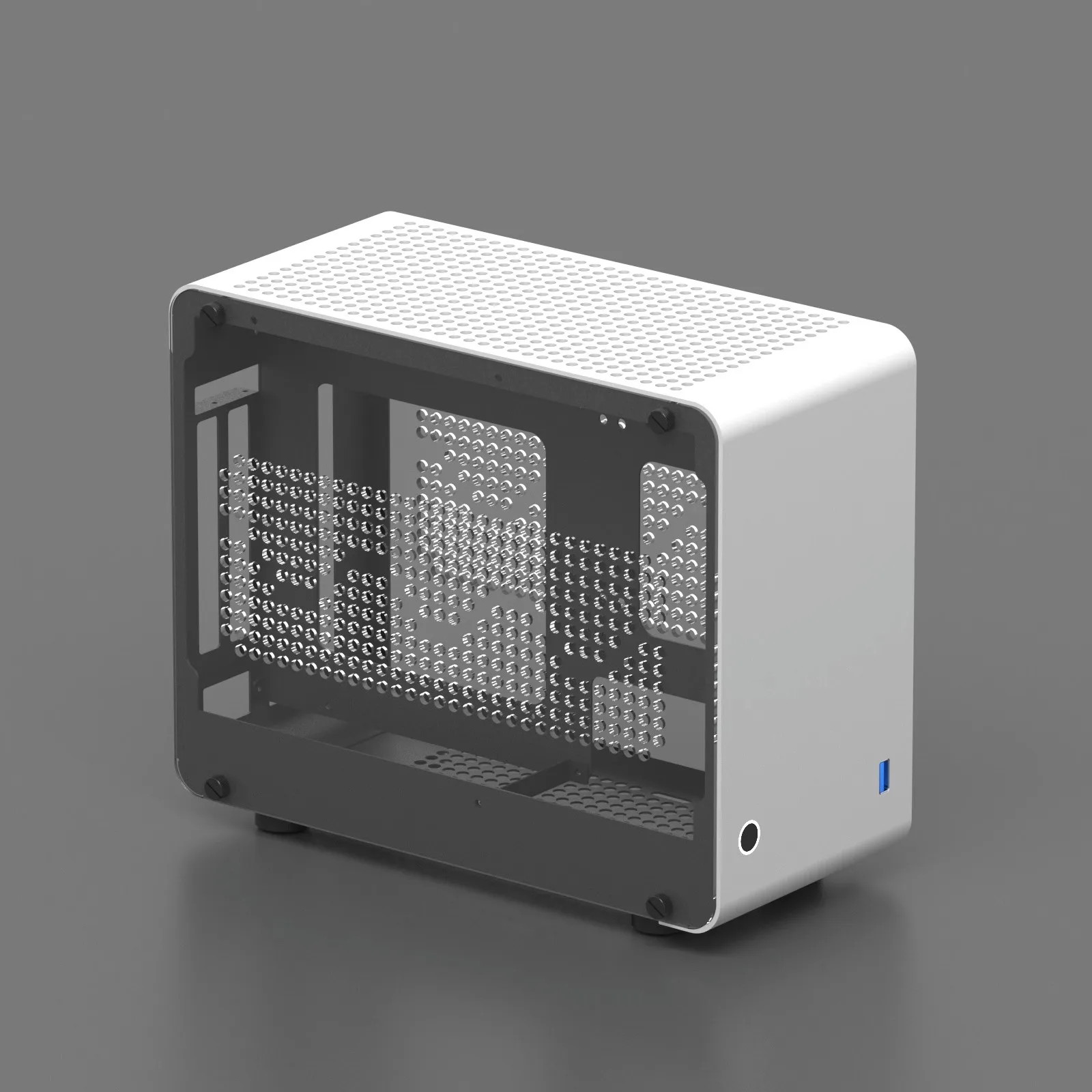 C2-ITX-A4-small-chassis-side-transparent-portable-desktop-minimalist ...