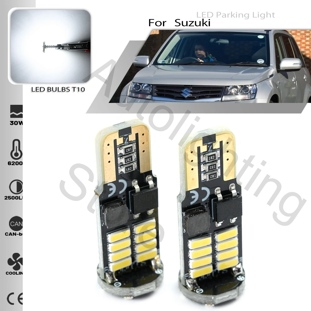 2pcs W5w T10 For Suzuki Grand Vitara Accessories 1998-2016 Led Bulb ...