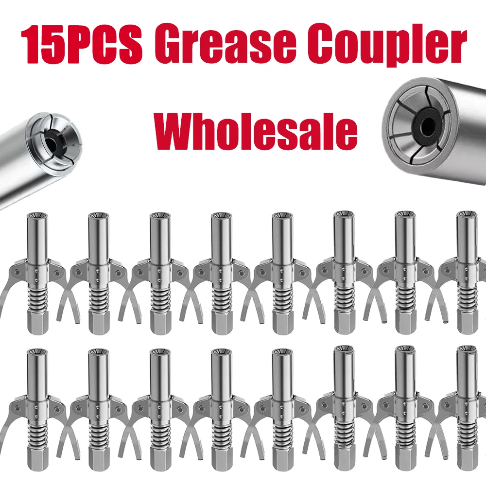 15PCS-Grease-Coupler-Wholesale-10000PSI-Heavy-Duty-Quick-Release-Oil ...