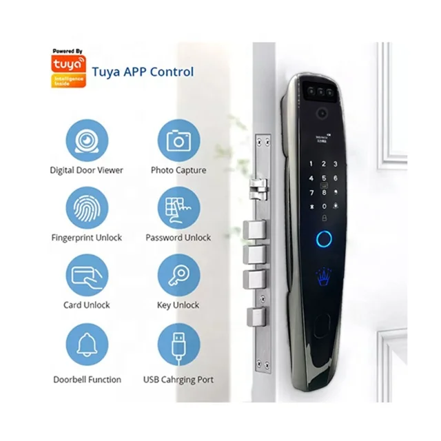 Sanli-Factory-Slim-TTlock-House-Smart-Door-3d-id-Face-Unlock ...