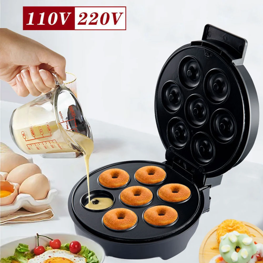 110V/220V Mini Donut Machine Electric 1200W Non stick Coated Kitchen ...