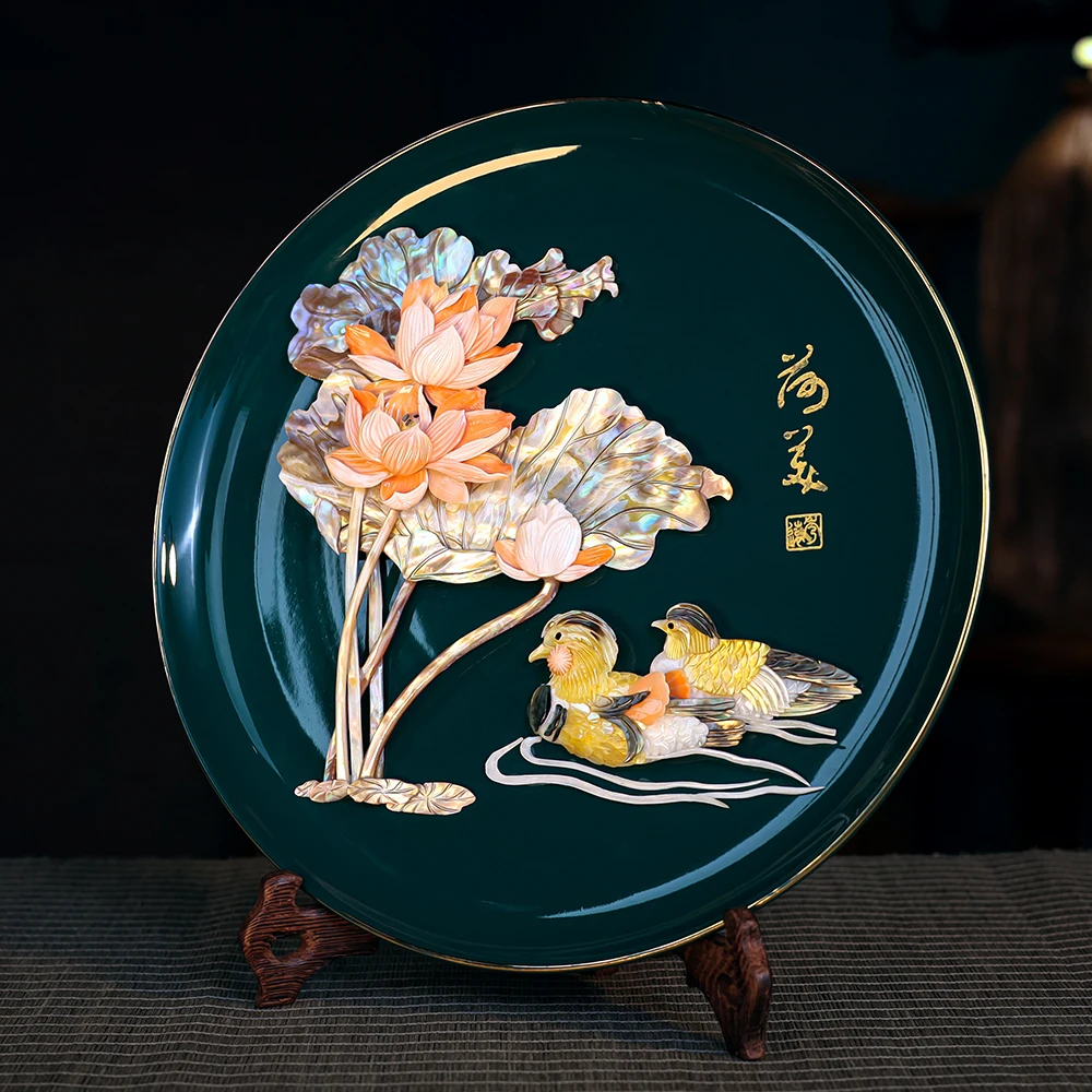 10-Inches-3D-Seashell-Carving-Decorative-Plate-Ceramic-Plates-With ...