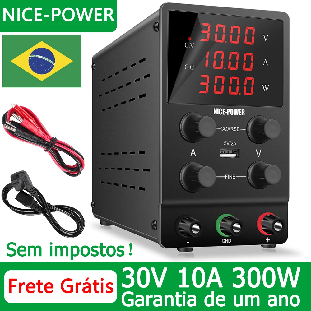 Fonte-de-alimenta-o-de-bancada-NICE-POWER-30V-10A-comuta-o-ajust-vel ...