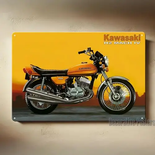 h2 mach iv Motorcycle Metal Poster - Collectable Sign Size:20x30cm ...