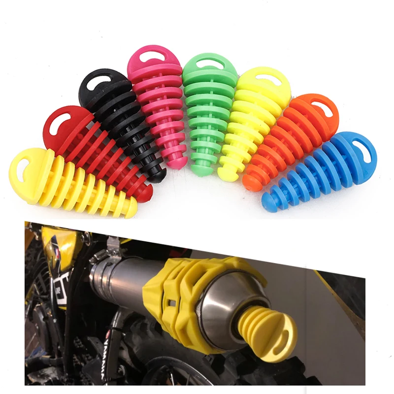 Motorcycle-ATV-Exhaust-Pipe-Plug-Tailpipe-PVC-Air-Bleeder-Plug-Wash ...