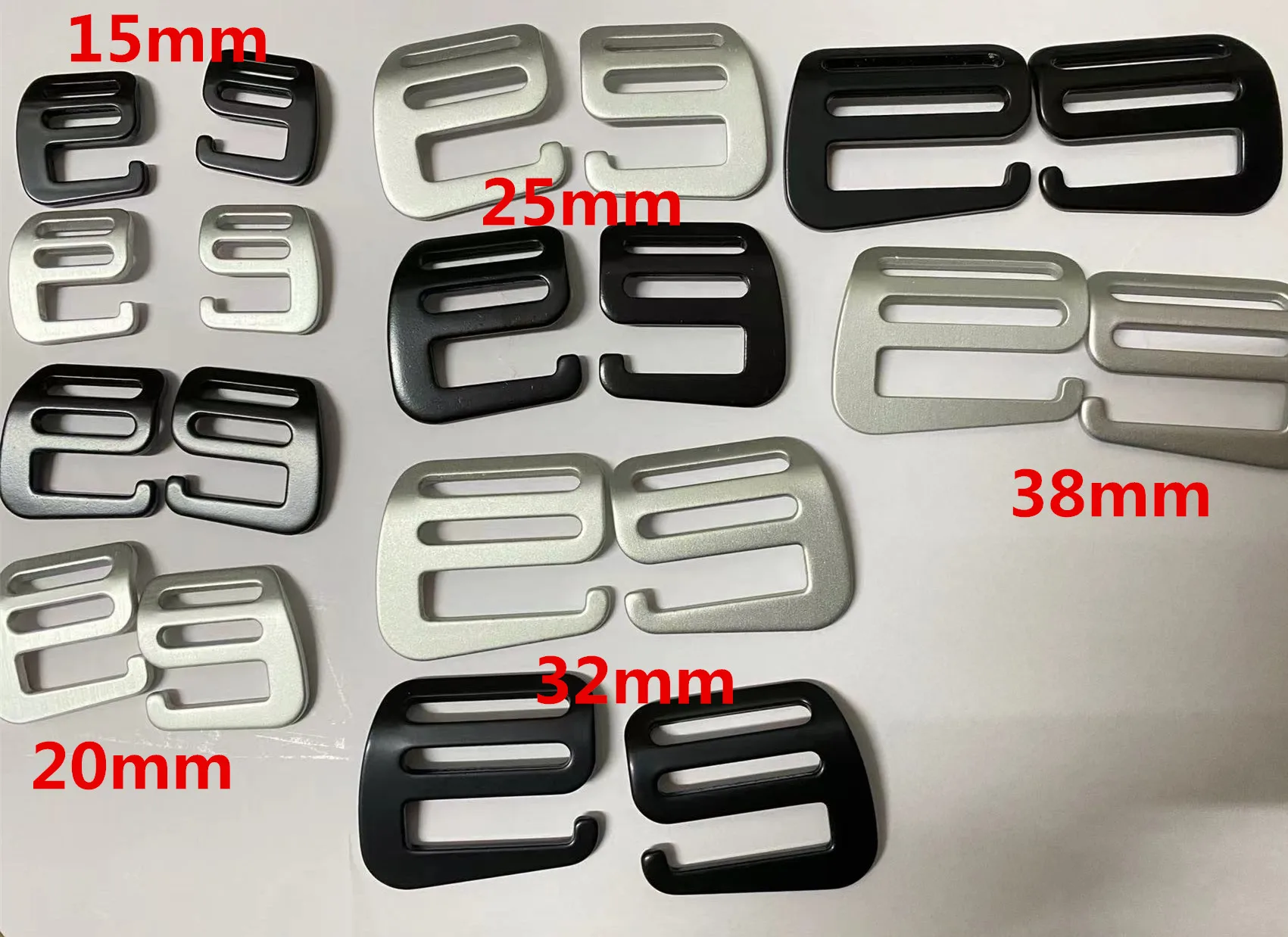 2Pcs-Aluminum-Alloy-Release-G-Hook-Buckles-Belt-Side-Strap-Adjusters ...