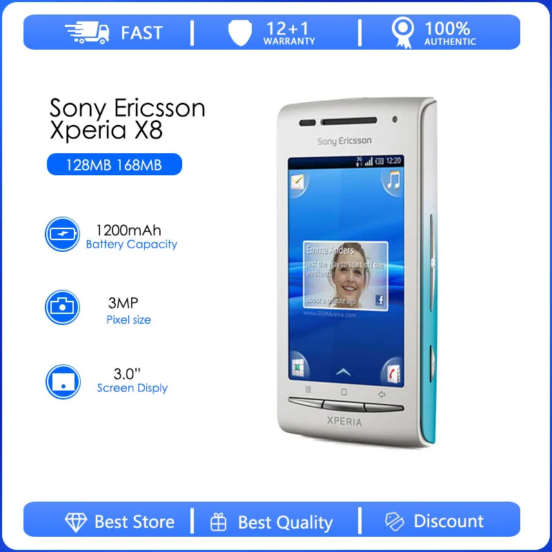 Sony-Ericsson-X8-Refurbished-Original-Sony-Ericsson-Xperia-X8-E15i ...