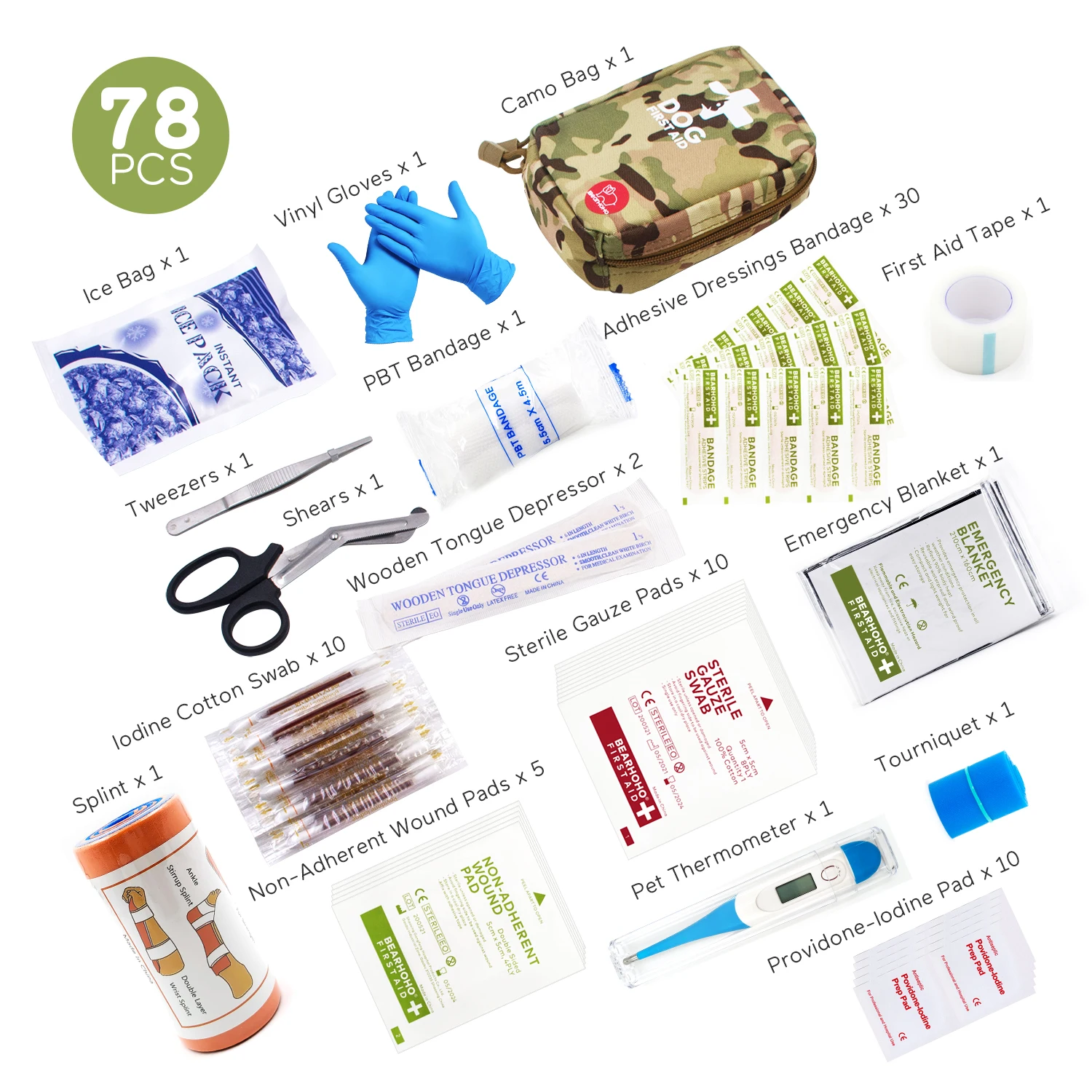 78Pcs Pet First Aid Kit – Outdoor Gear & Equipment | The Mountain Exp