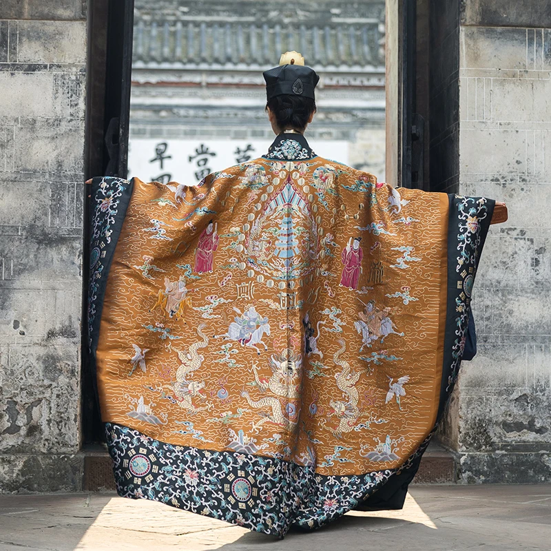 Taoist-Robe-for-Men-Chinese-Ancient-Exorcist-Costume-Tai-Chi-Bagua-Robe ...