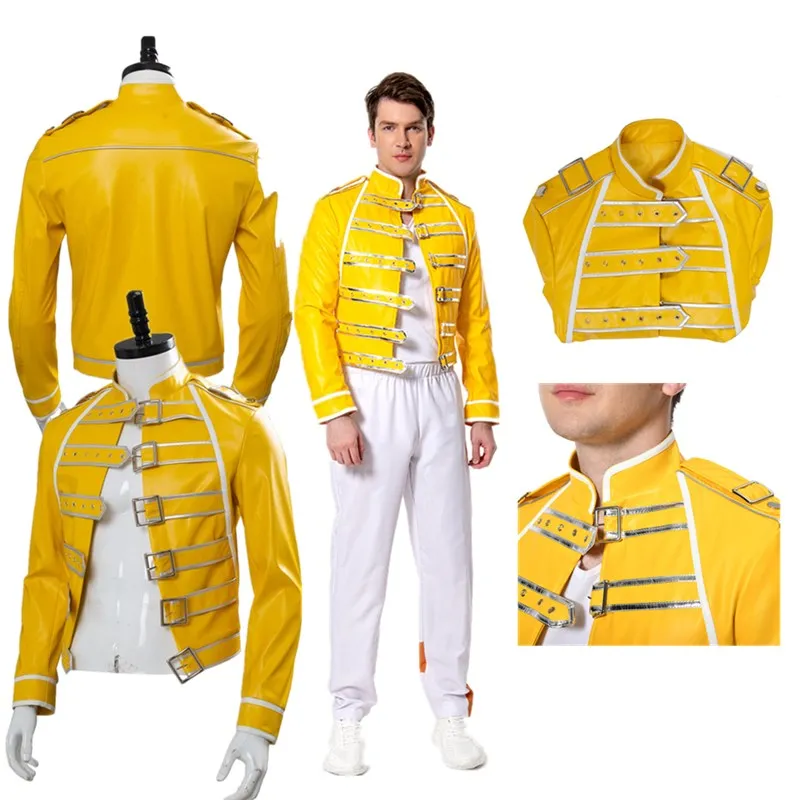 Disfraz-de-Queen-Cos-Freddie-Mercury-para-adultos-traje-de-Cosplay ...
