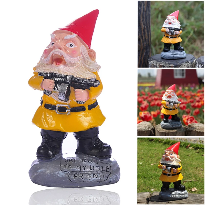 1pc-Funny-Garden-Gnome-Dwarves-with-Gun-Military-Gnome-Fighting-Outdoor ...