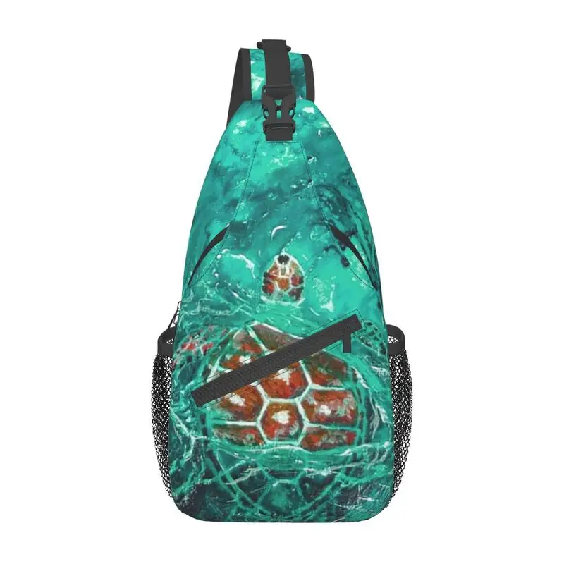 Ocean-Aqua-Turtle-Sling-Crossbody-Chest-Bag-Men-Casual-Sea-Animal ...