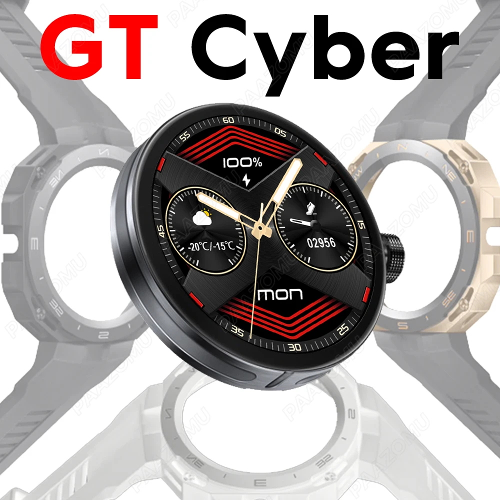 For-HUAWEI-Cyber-Smart-Watch-Men-Bluetooth-Call-Full-Screen-Sports-IP68 ...