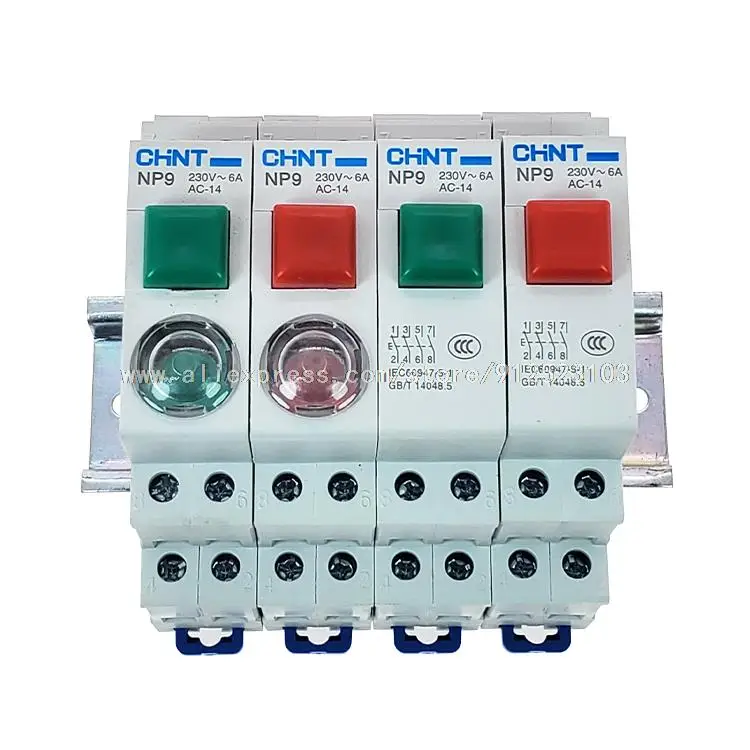 CHNT-CHINT-Momentary-NP9-Push-button-Pushbutton-Switch-with-LED-230v ...