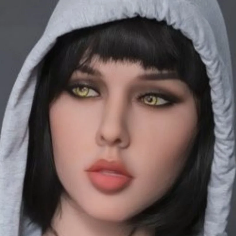 High Quality Tpe Sex Doll Head Customization Sexy Thick Lips Mouth Open Oral Sex M16 Screw Adult