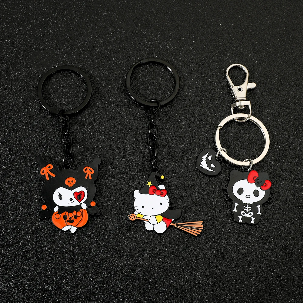 Sanrio-Cartoon-Anime-Hello-Kitty-KeyChain-Creative-Quirky-Kuromi-Kitty ...