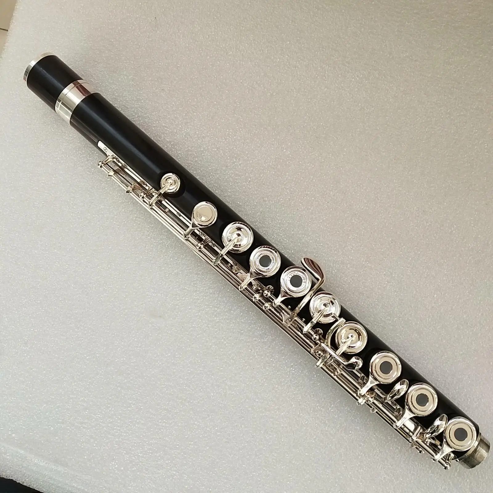 Excellent-Flute-Ebony-C-key-17-Open-Hole-Low-B-wooden-Flute-Profession ...