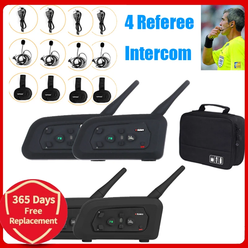 4-Users-Football-Referee-1200M-Intercom-Headset-V4C-PRO-Full-Duplex ...