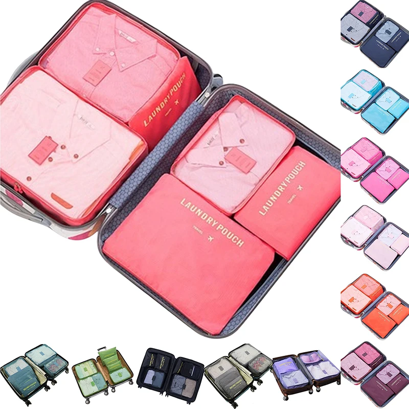 6Pcs-Set-Baggage-Travel-Organizer-Bags-Multifunctional-Waterproof ...