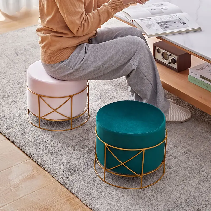 Nordic-Style-Light-Luxury-Small-Stool-Home-Sofa-Stool-Living-Room ...