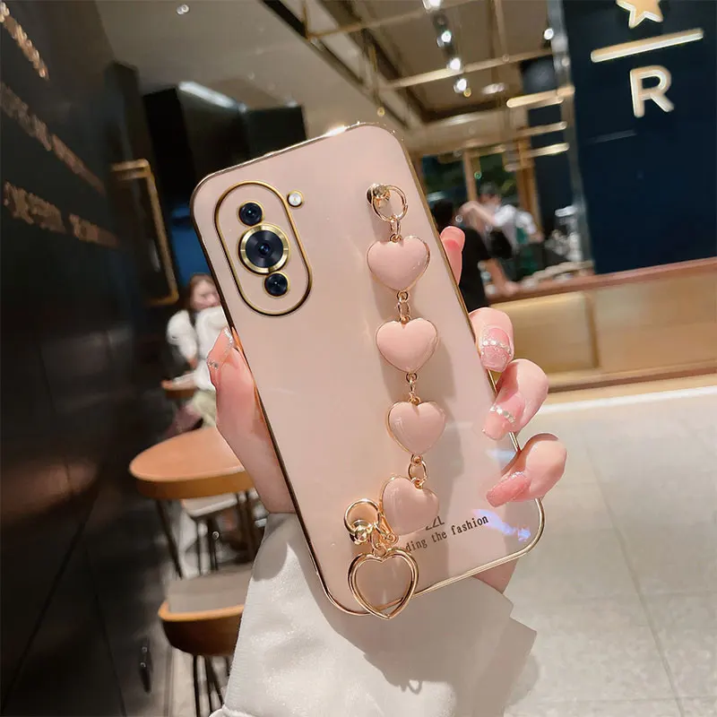 New Luxury Bracelet Cover For Huawei Nova 10 Pro Case Silicone Case for ...