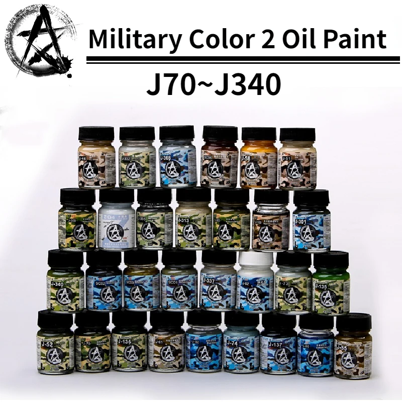 SUNIN 7 J70~J340 Oil Paint Military Color2 Pigment Plastic Model ...