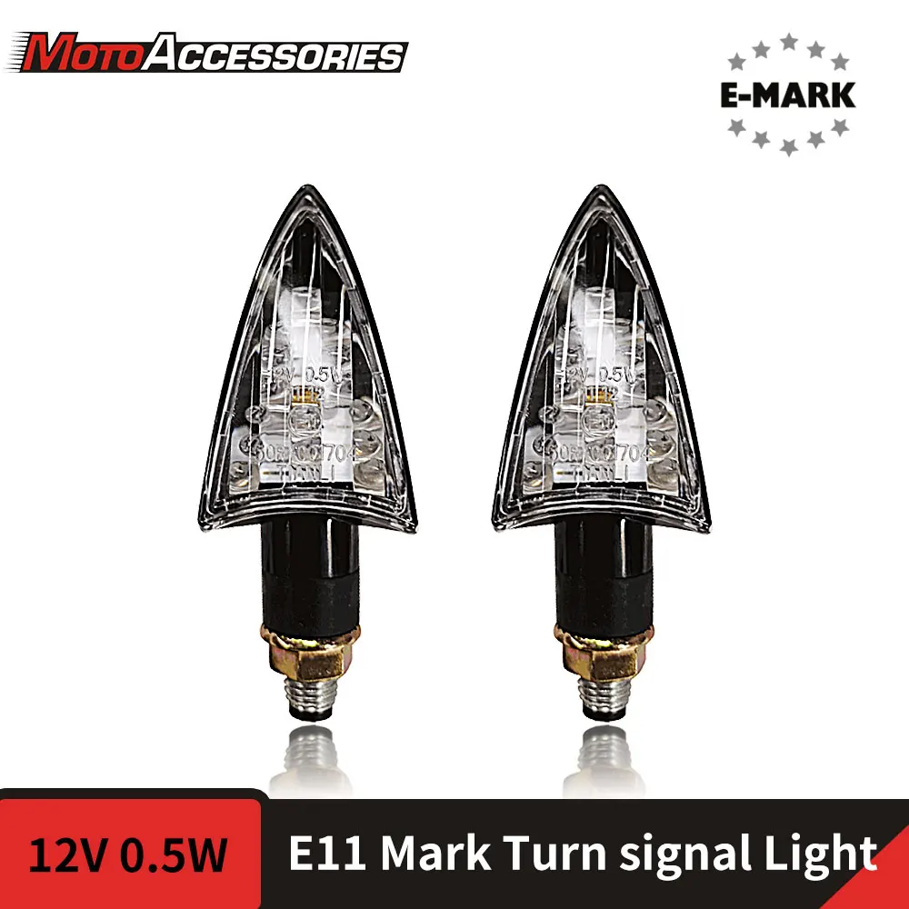 10mm Motorcycle Indicator Turn Signal Light E-mark Approved LED ...