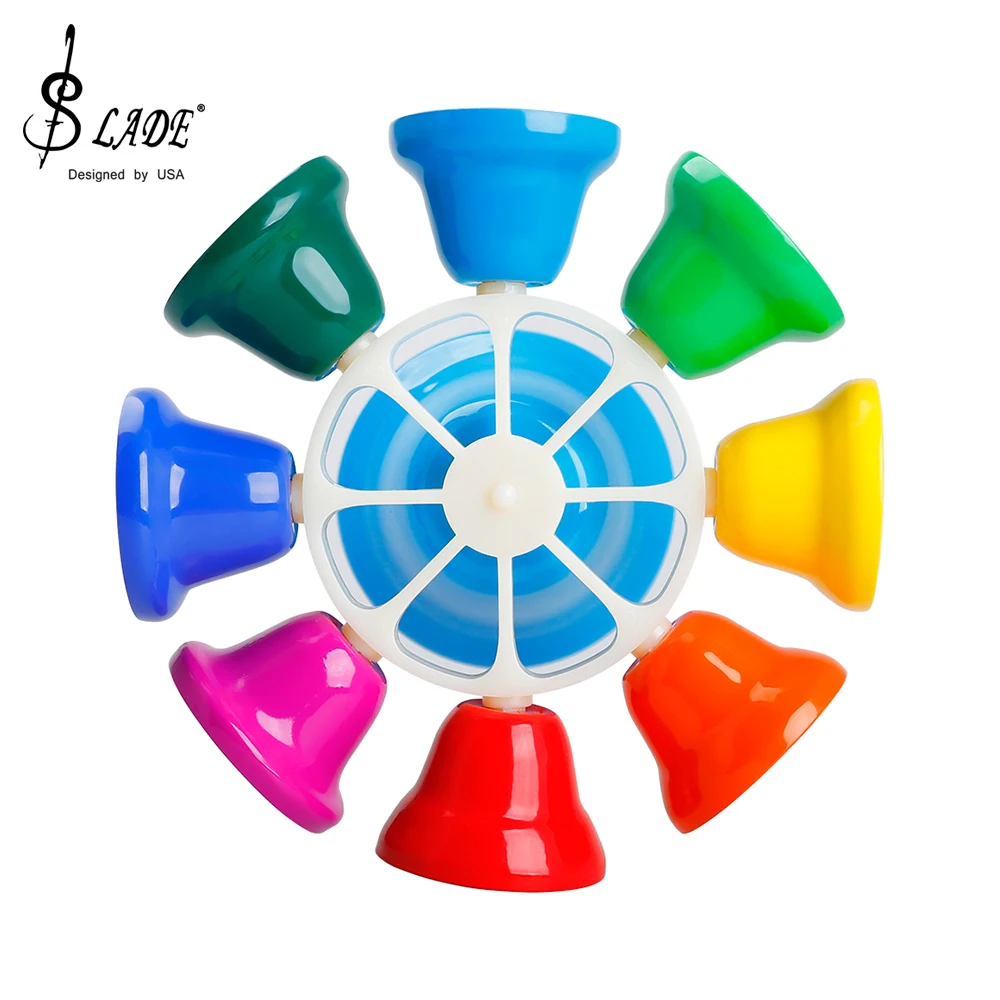 SLADE-8-tone-Colorful-Rotating-Bell-With-Sticks-Children-Toy-For ...