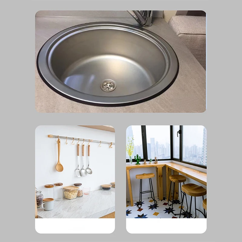 304stainless Steel RV Sink Yacht Apartment Building Round Flat Sink ...