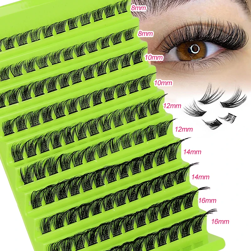 DIY-Eyelash-Extension-Segmented-Cluster-Easy-Lashes-Makeup-Big-Eye ...