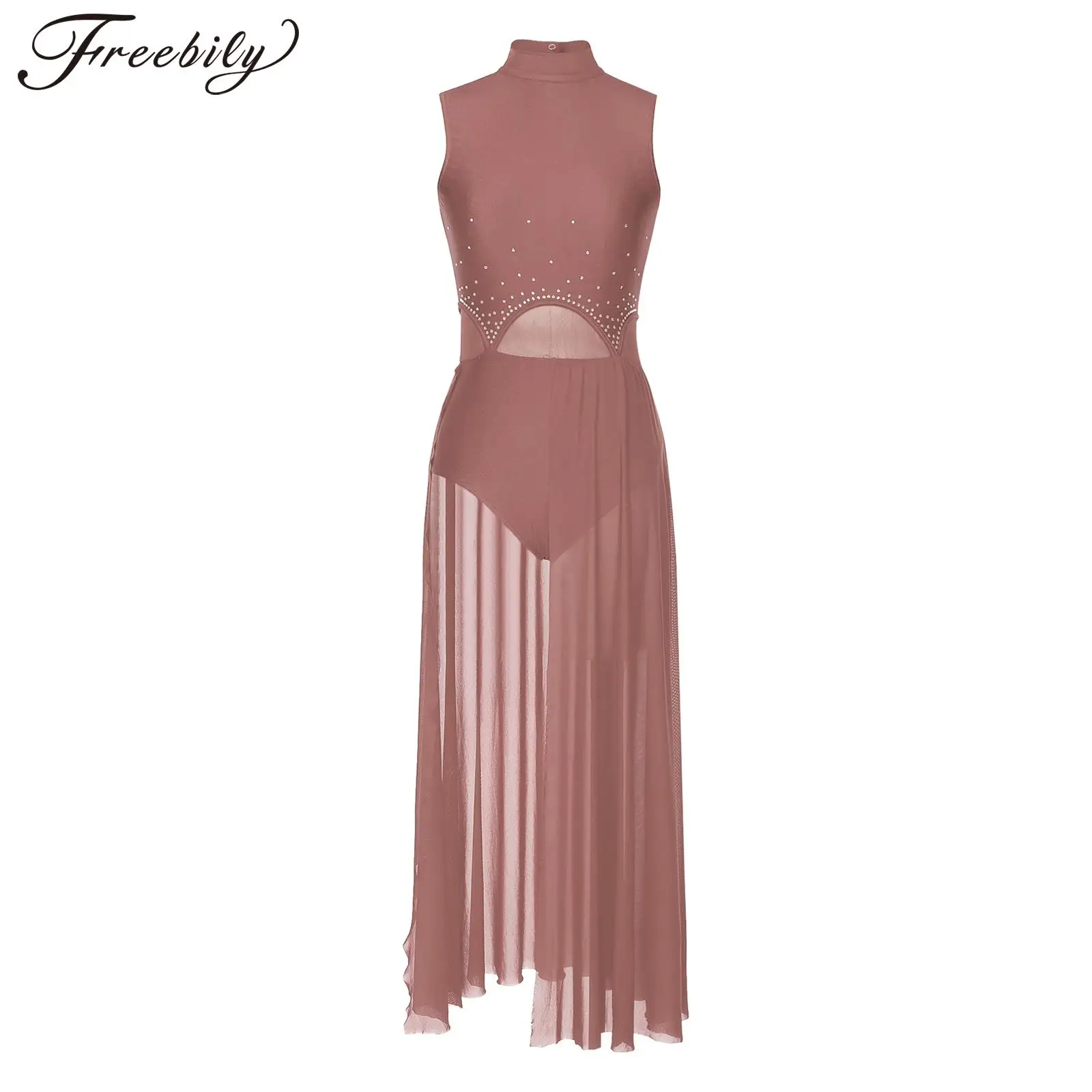 Mulheres-Modern-Lyrical-Dance-Dress-Ballet-Gin-stica-Collant-Sem-Mangas ...