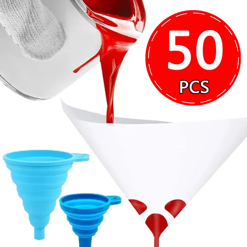 Paper-Filter-Car-Paint-Spray-100-Mesh-Purifying-Straining-Funnel ...