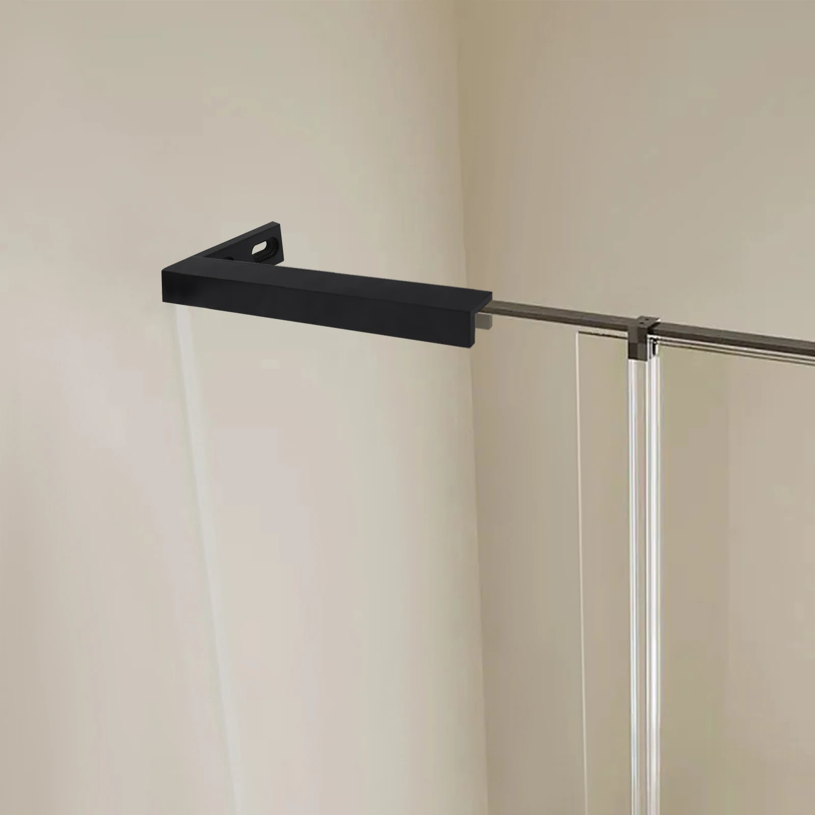 Left Glass Support Bar L-Shaped Mounting Bracket Glass Door L-Shaped ...