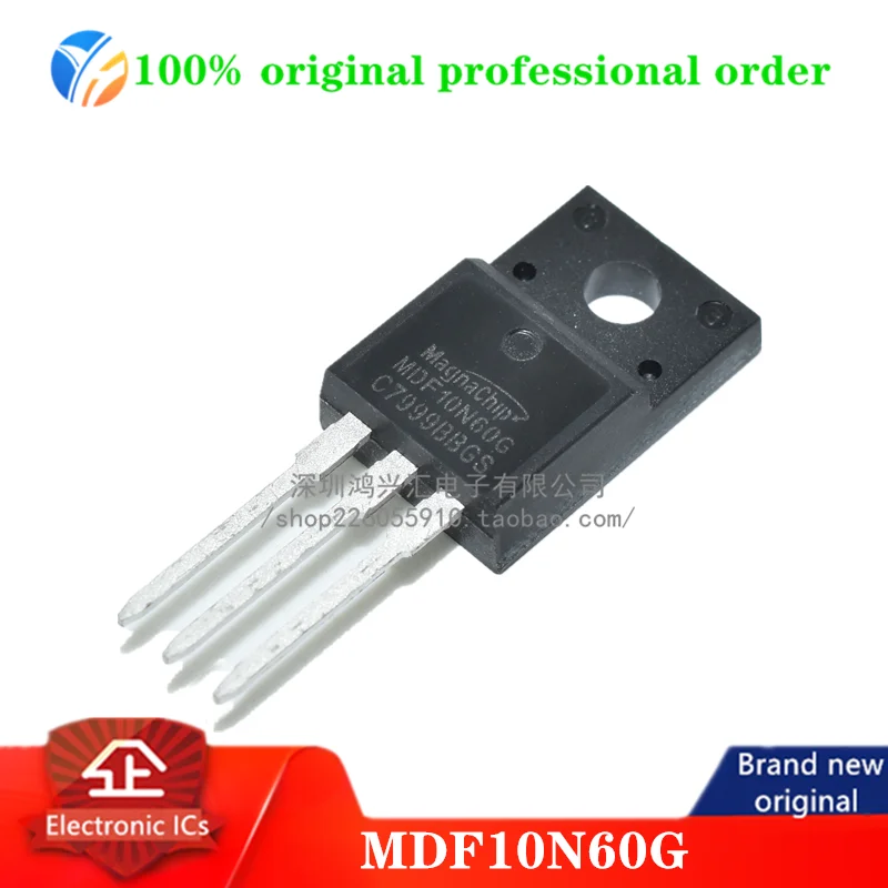 100% original MDF10N60G MDF10N60GTH Trans MOSFET N CH 600V 10A 3 Pin(3+Tab) TO 220F Tube ...