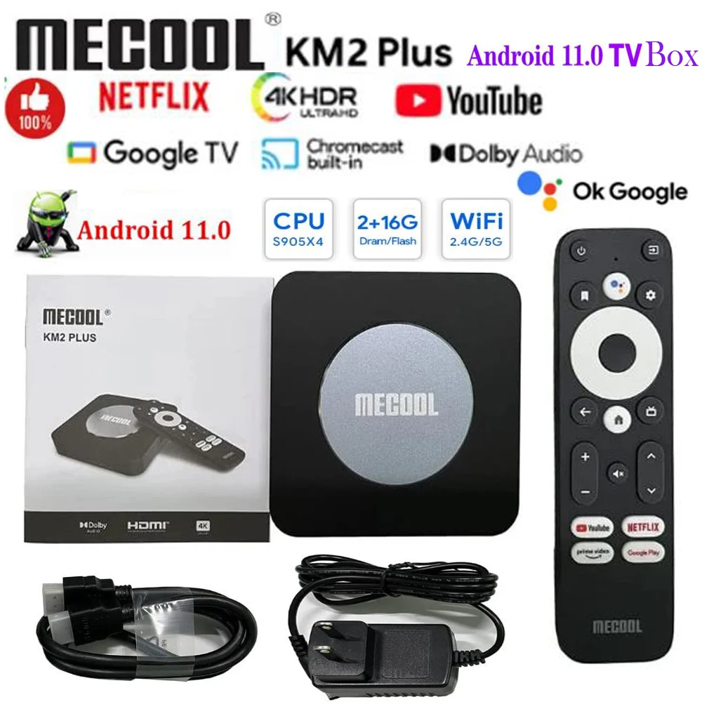 Mecool-Dispositivo-de-TV-inteligente-KM2-Plus-decodificador-con-Android ...