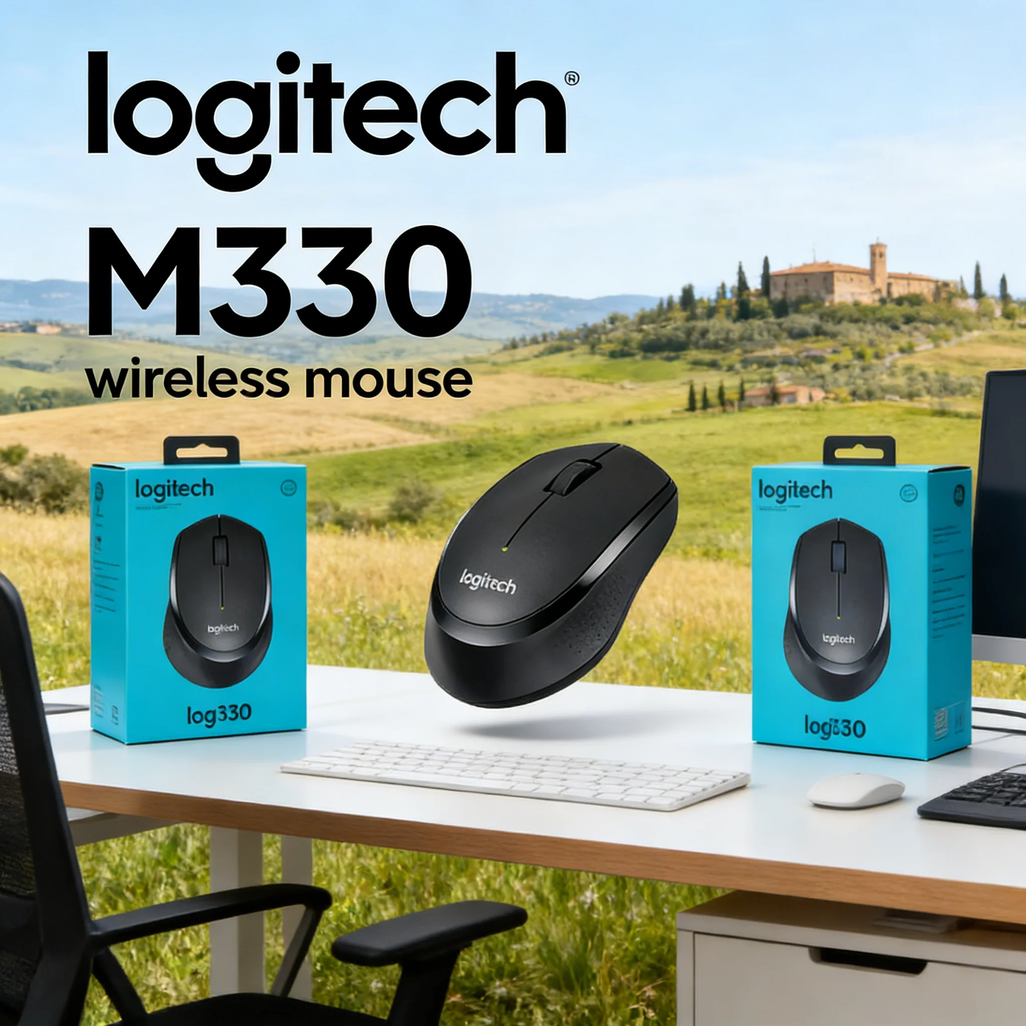 Logitech M330 Silent Wireless Mouse 2.4GHz USB Connectivity 1000DPI ...