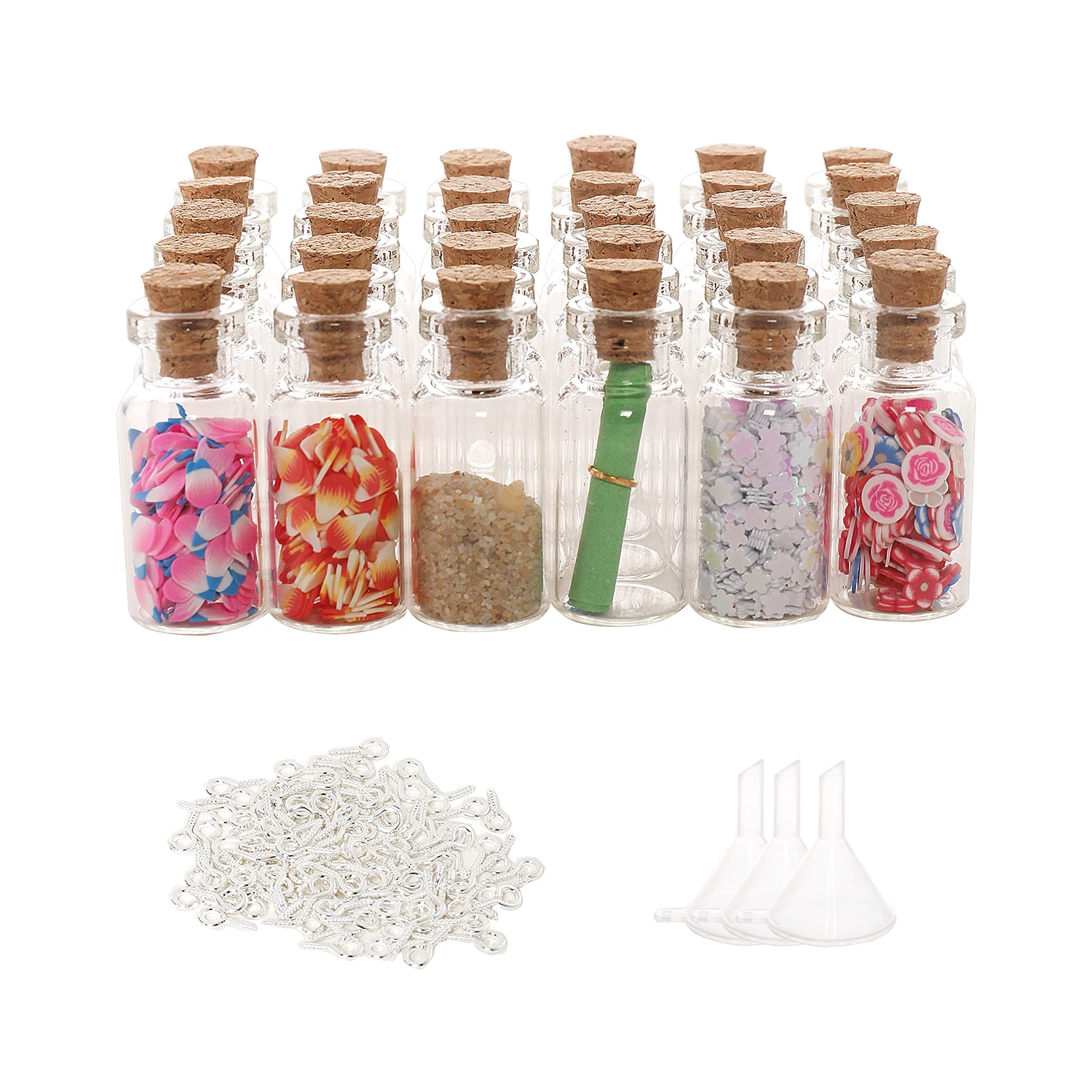 60pcs-Mini-Glass-Bottles-with-Cork-2ml-Spell-Jars-Potion-Vials-Wish ...