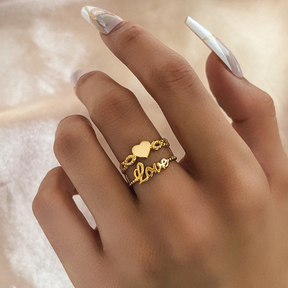 Anillos-de-acero-inoxidable-para-mujer-dise-o-creativo-geom-trico ...