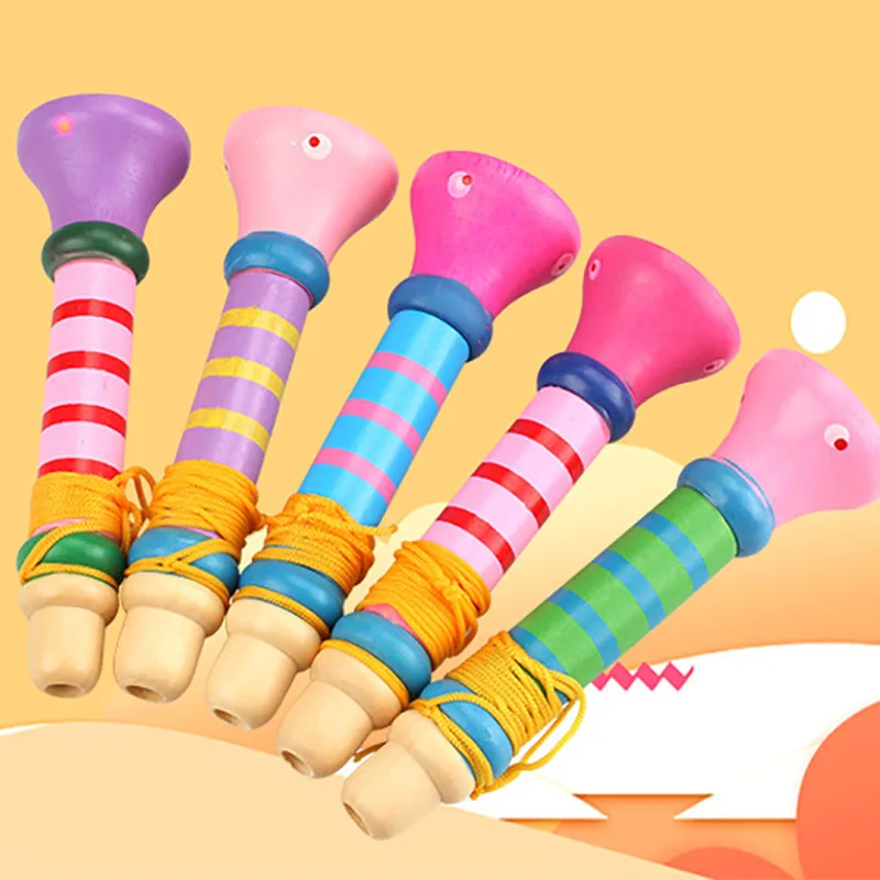 Hot-Baby-Wooden-Small-Horn-Whistle-Musical-Instrument-Toys-Kids ...