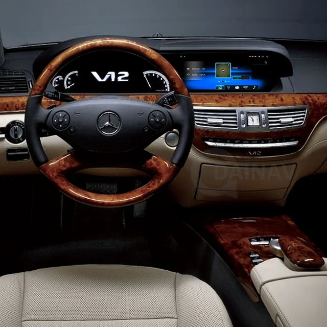 2 Din Android 10 Car Stereo Video Player For Mercedes BENZ S W221 W216 ...