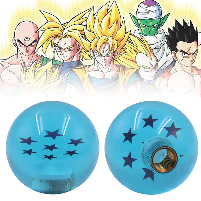 Crystal Blue Ball Round Ball Universal Manual Car RACING Gear Shift ...