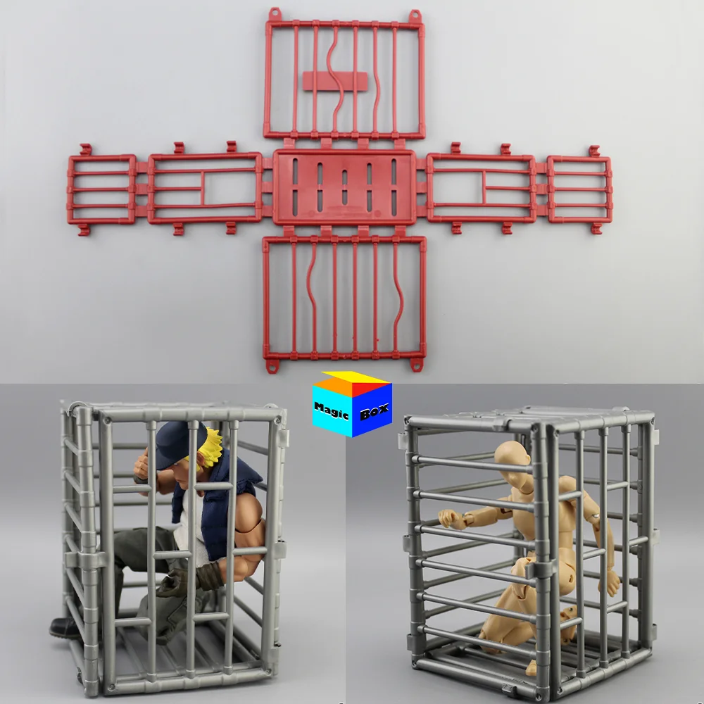 1/12 Soldier Miniature Prison Execution Ground Cage Scene Accessories ...