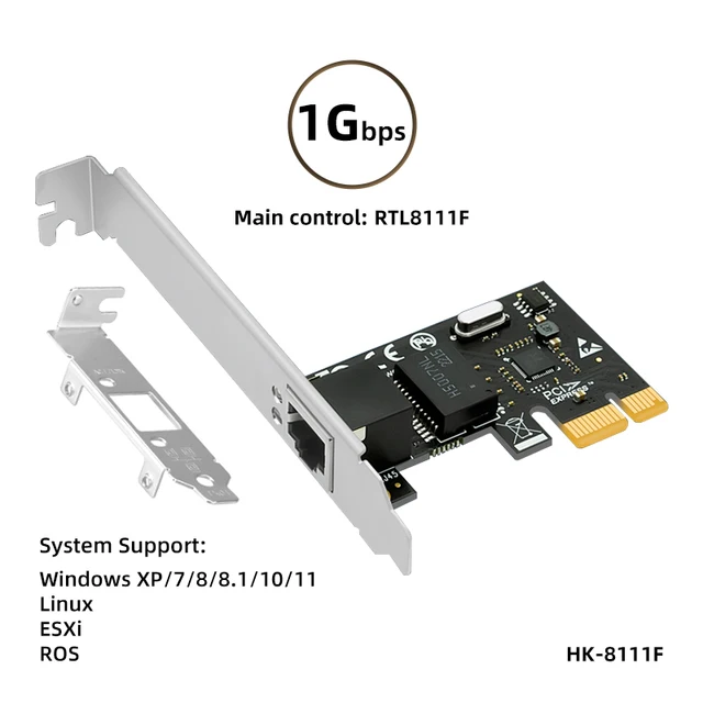 RTL8125BG intel1225 RTL8111 Gigabit Ethernet PCI Express Network Card ...