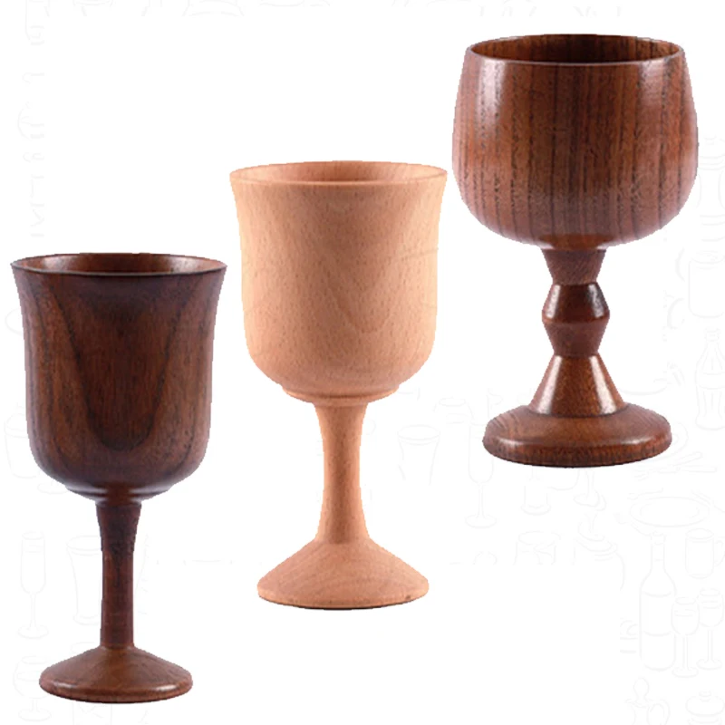 Copa-de-madera-de-4-2-1-piezas-abeto-rojo-Natural-Jujube-copa-de-vino ...